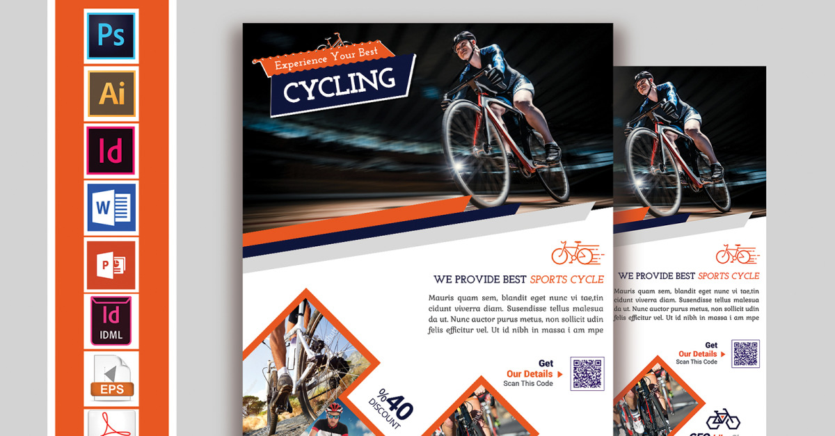 Cycle Shop Flyer Vol-01 - Corporate Identity Template