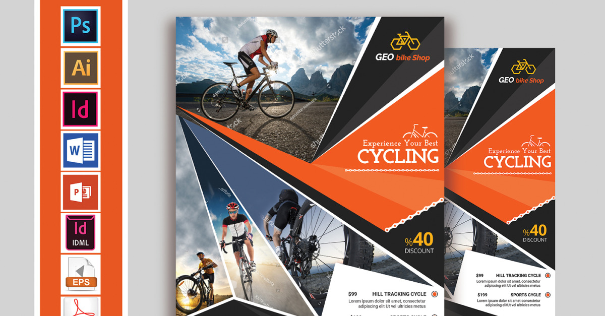 Cycle Shop Flyer Vol-03 - Corporate Identity Template