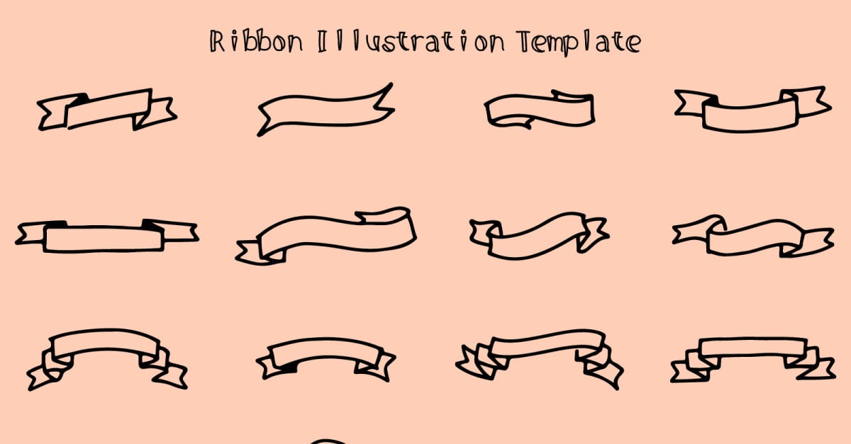 Ribbon template - Illustration #106881 - TemplateMonster