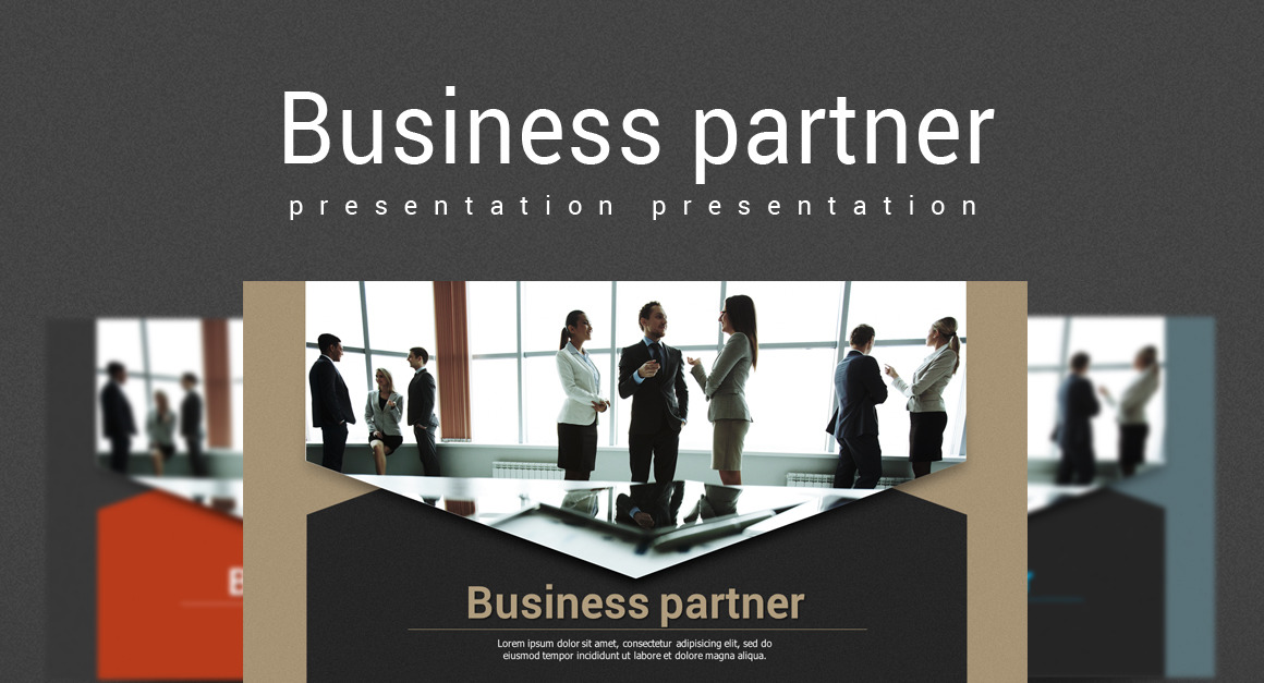 Business Partner PowerPoint template - TemplateMonster