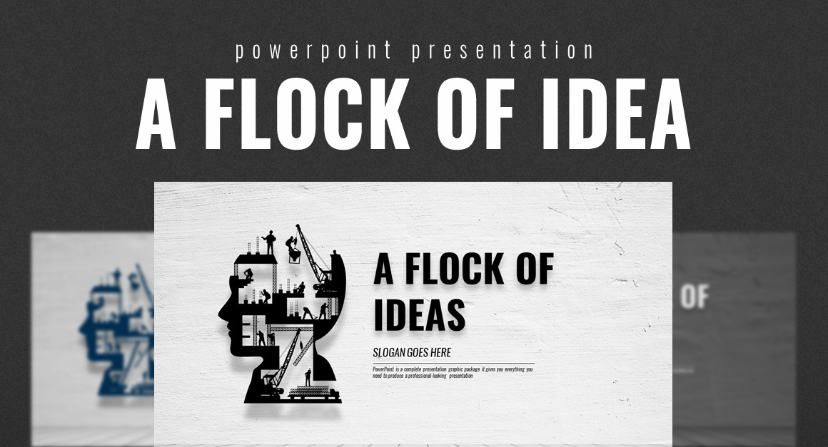 Modello PowerPoint di un gregge di idee - TemplateMonster