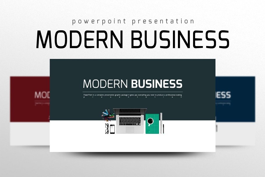 Modern Business PowerPoint template #107270 - TemplateMonster