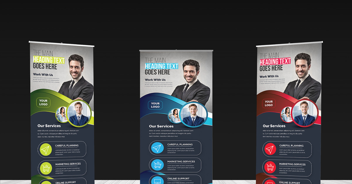 Roll-up Banner - Kurumsal Kimlik Şablonu - TemplateMonster