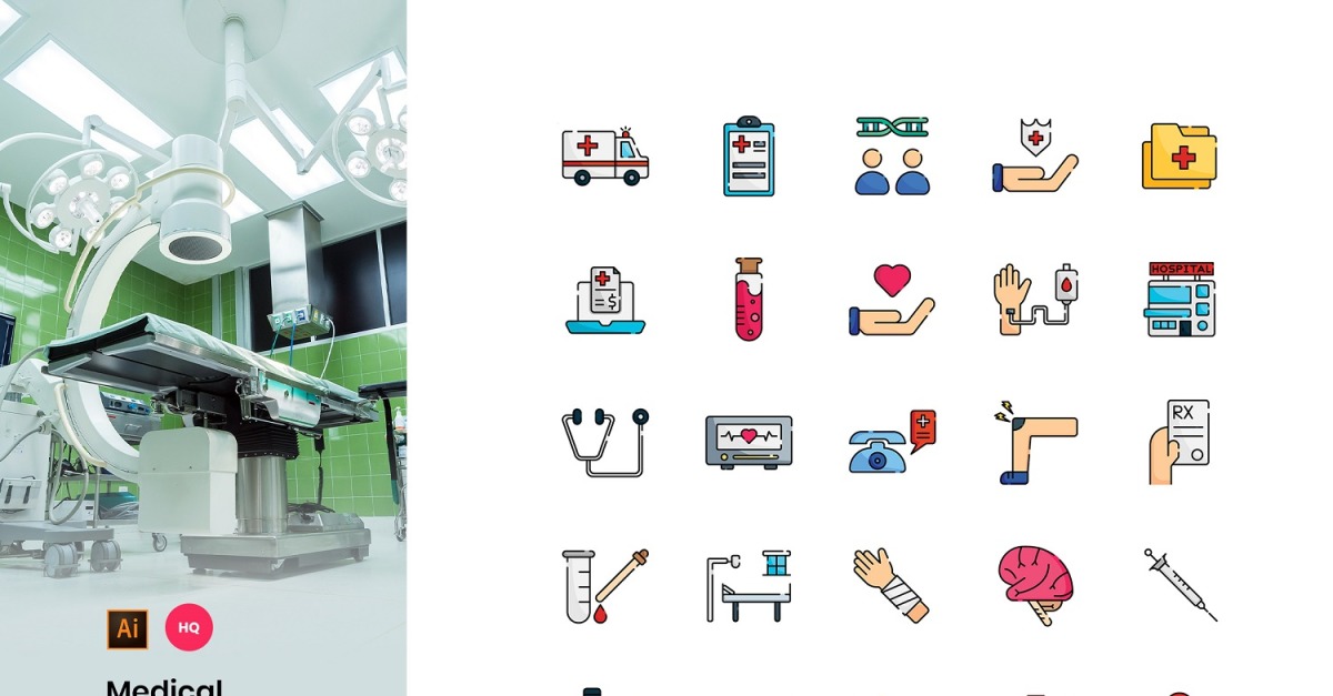 Medical Pack Icon Set #107400 - TemplateMonster