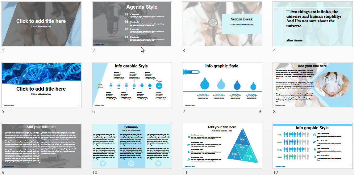 Modèle PowerPoint de présentation médicale de médecin