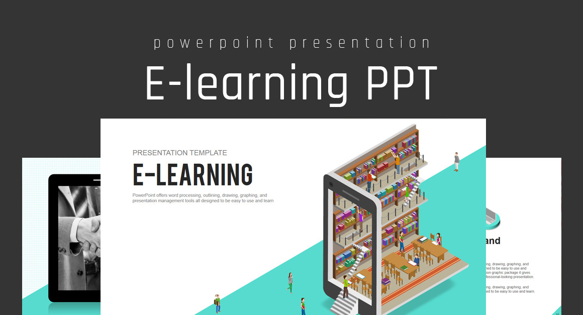 E-learning PPT PowerPoint template #107833 - TemplateMonster