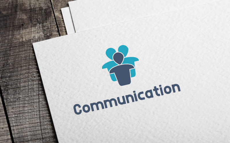 Modèle de logo de communication #107822 - TemplateMonster