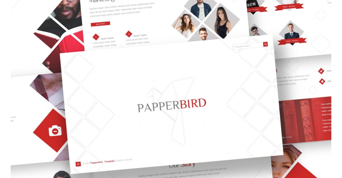 Plantilla De Powerpoint De Papel