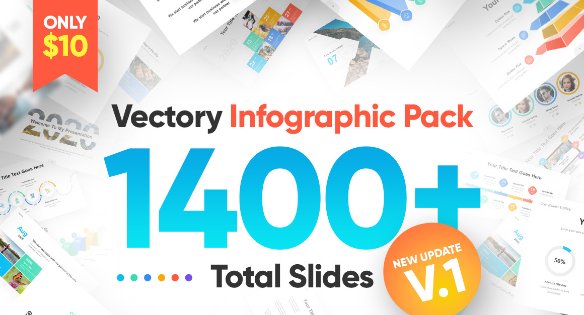 Vectory Infographic Asset Pack PowerPoint template