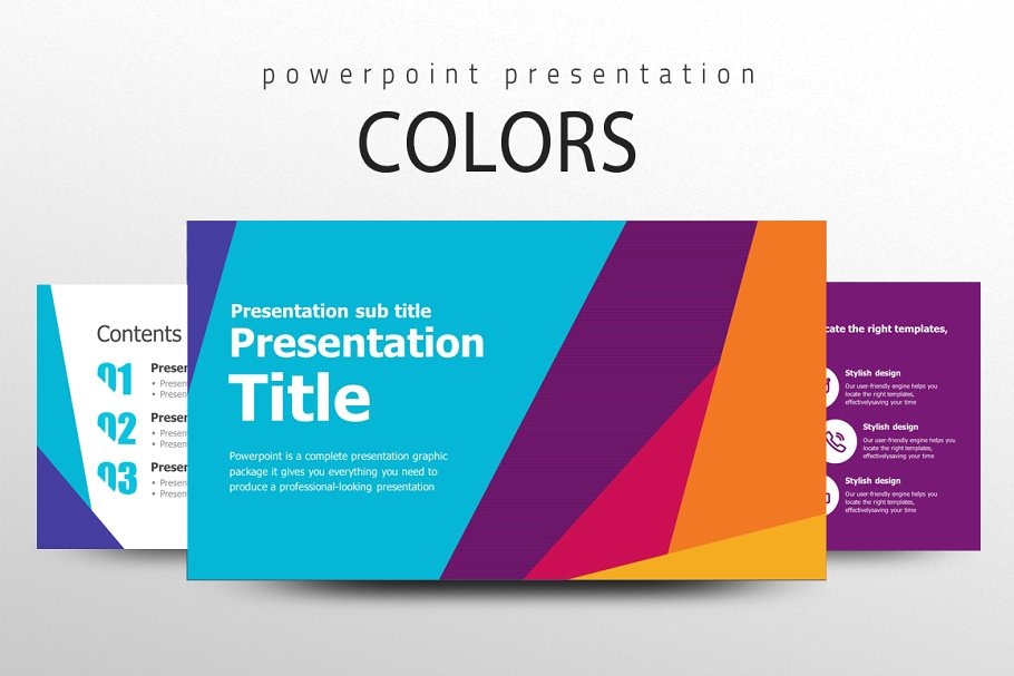 Modèle PowerPoint de couleurs PPT #108713 - TemplateMonster