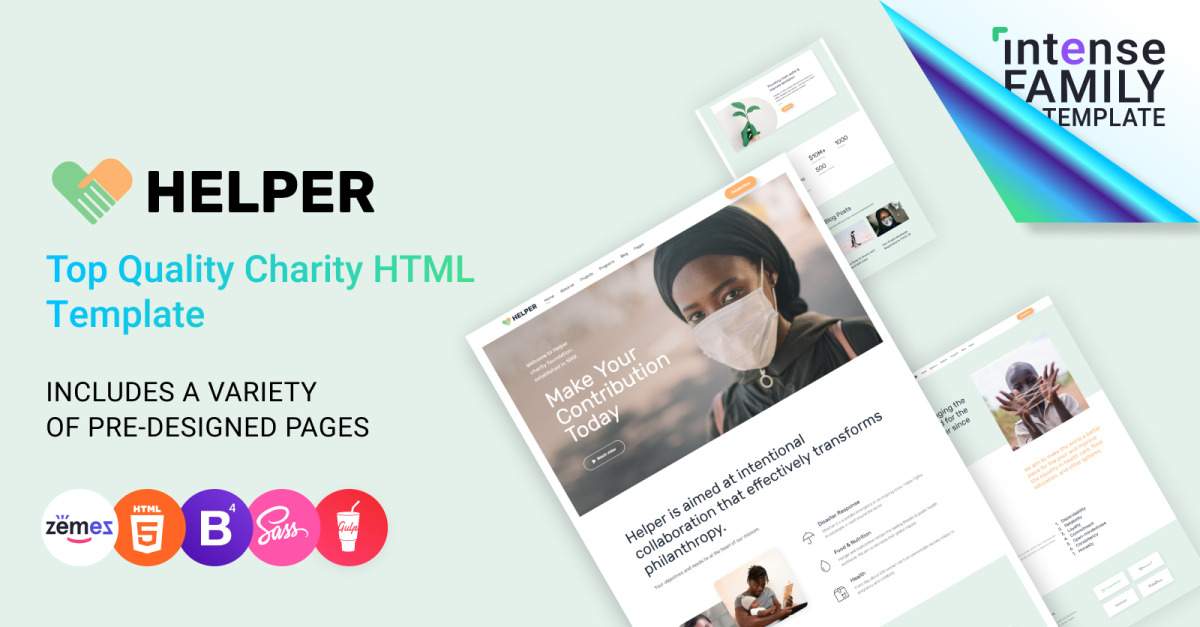 Helper - Charity Organisation Website Template