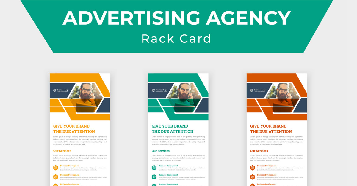 Latest Advertising Agency Services Rack Card Or Dl Flyer