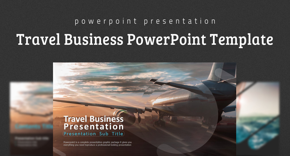 Modèle PowerPoint de voyage daffaires - TemplateMonster