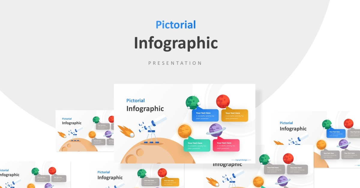 Planet and Telescope Infographic Presentation PowerPoint template