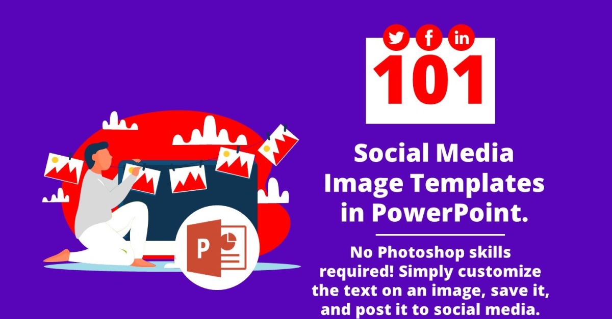 101 Social Media Image in PowerPoint template