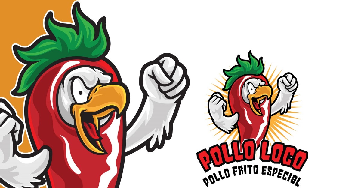 Pollo Loco Chicken Logo Template #110641 - TemplateMonster