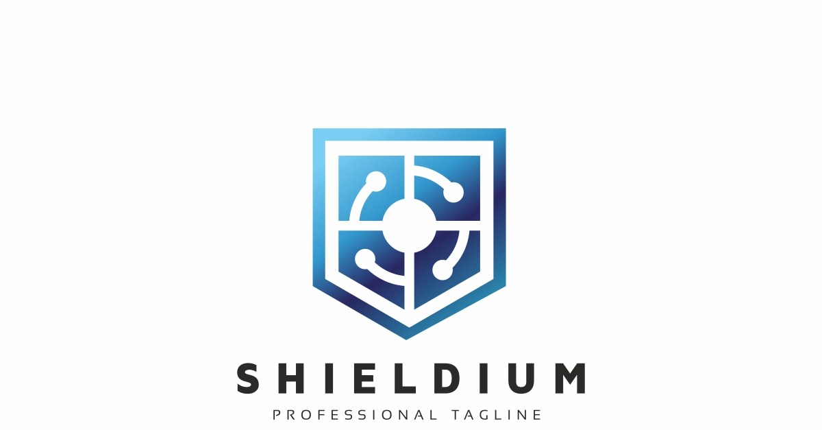 Shield Digital Logo Template #111972 - TemplateMonster