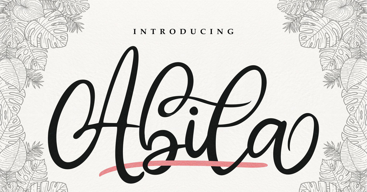 Abila | Modern Cursive Font #112087 - TemplateMonster