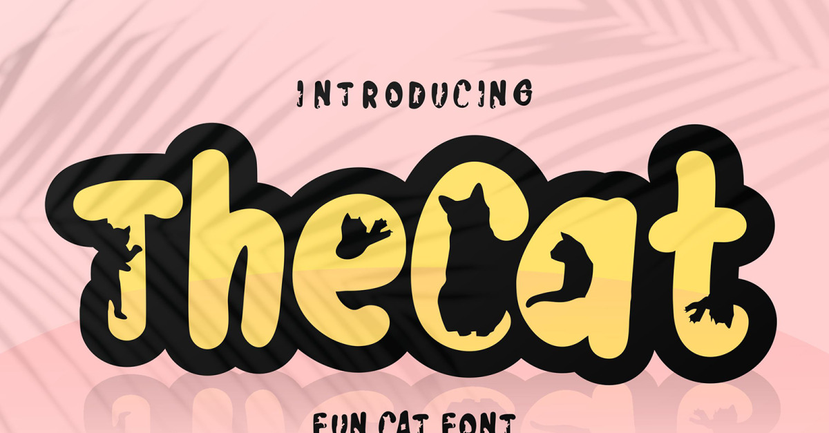 El gato | Fuente Fun Cat #112104 - TemplateMonster