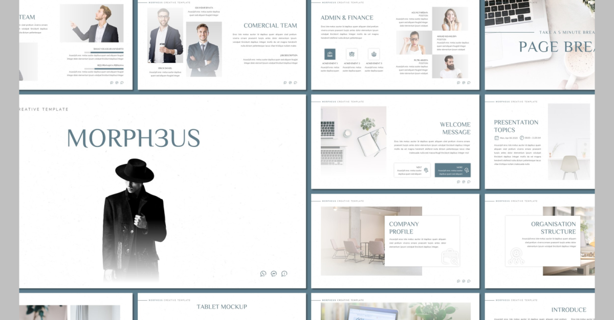 Modelo Morpheus PowerPoint #112481 - TemplateMonster