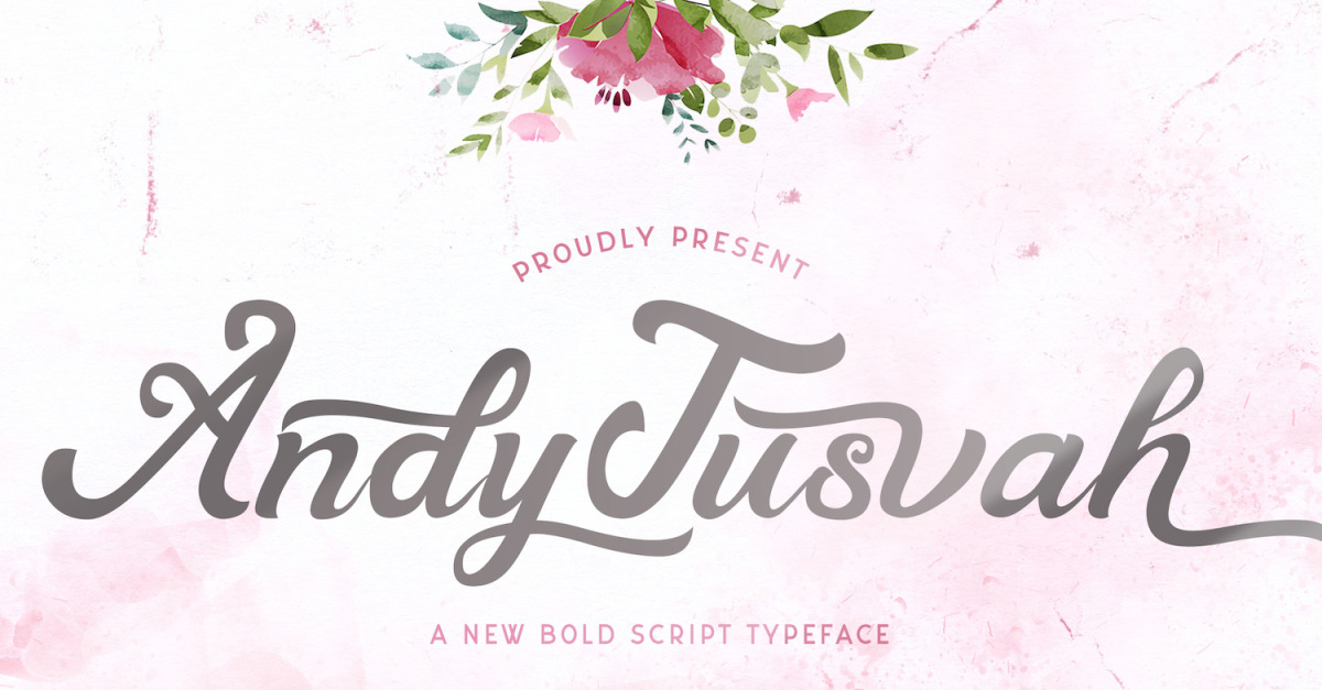 Andy Tusvah - Bold Cursive Font #112614 - TemplateMonster