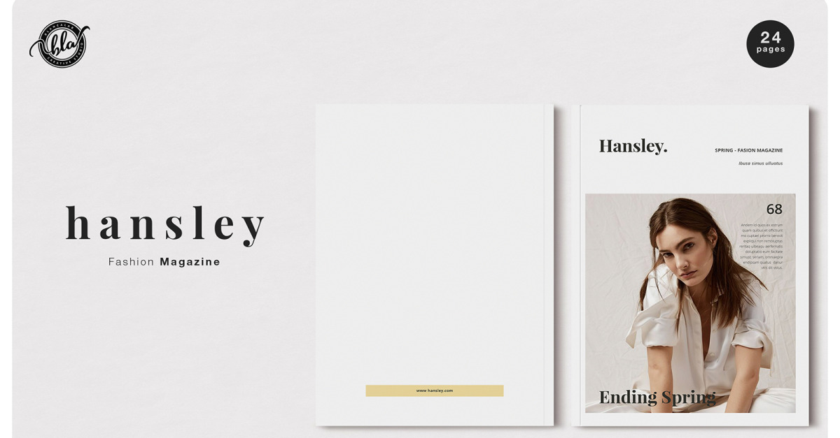 Modello di rivista di moda HANSLEY #112676 - TemplateMonster