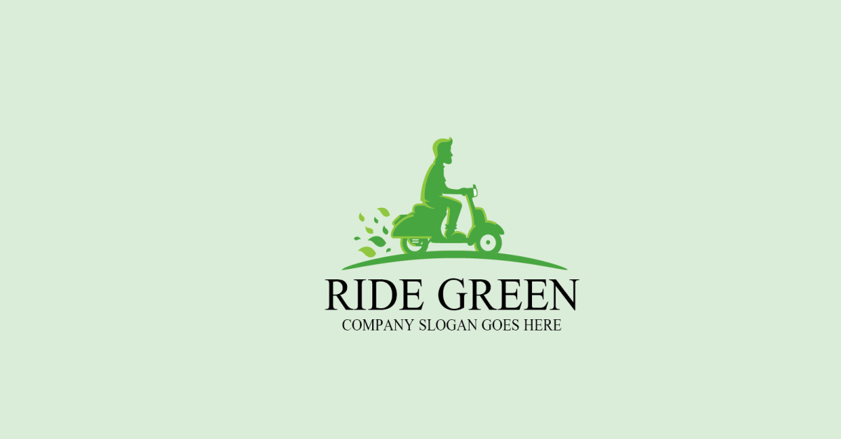 Modelo de logotipo Ride Green #112717 - TemplateMonster