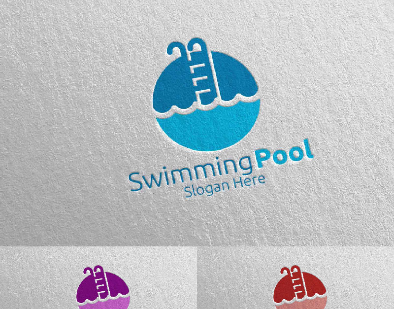 Swimming Pool Services 4 Logo Template - TemplateMonster