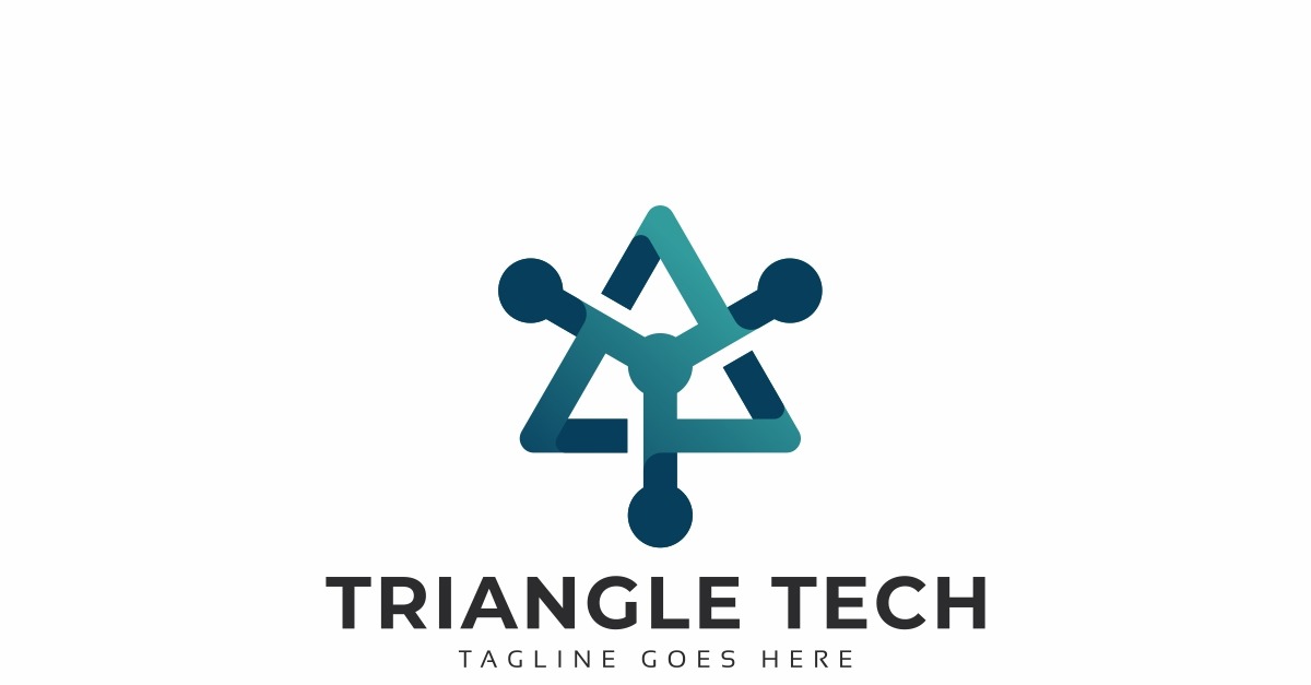 Triangle Tech Logo Template #112805 - TemplateMonster