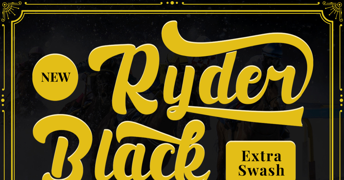 Black Ryder - Bold Cursive Font #112948 - TemplateMonster