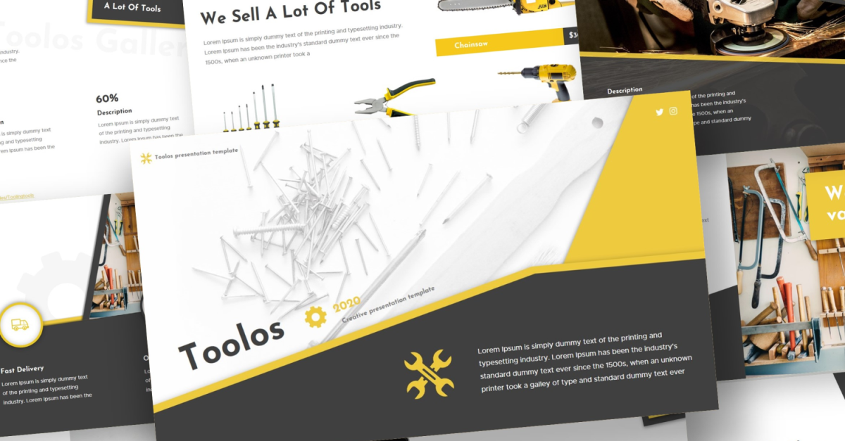 Toolos PowerPoint template #112989 - TemplateMonster