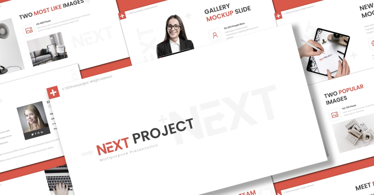 Next Project PowerPoint template #113003 - TemplateMonster