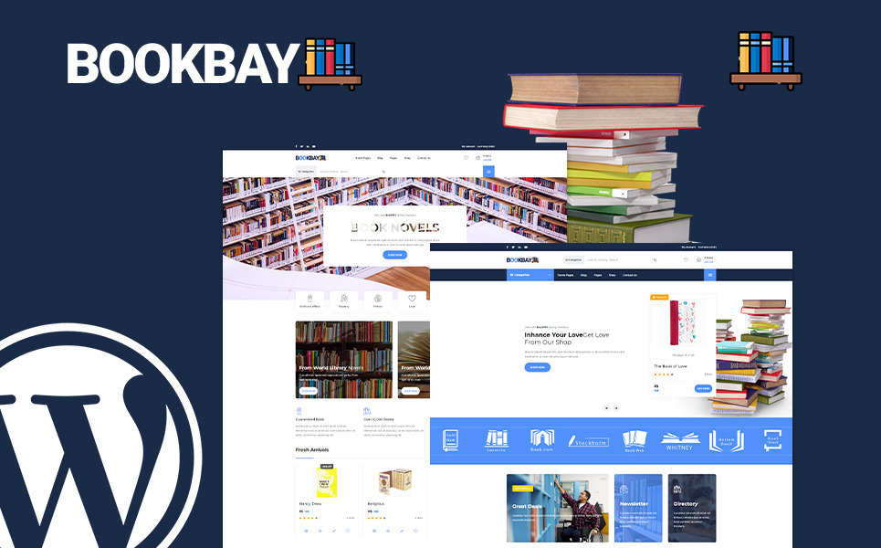 Bookbay - Tema de WordPress para librería - TemplateMonster