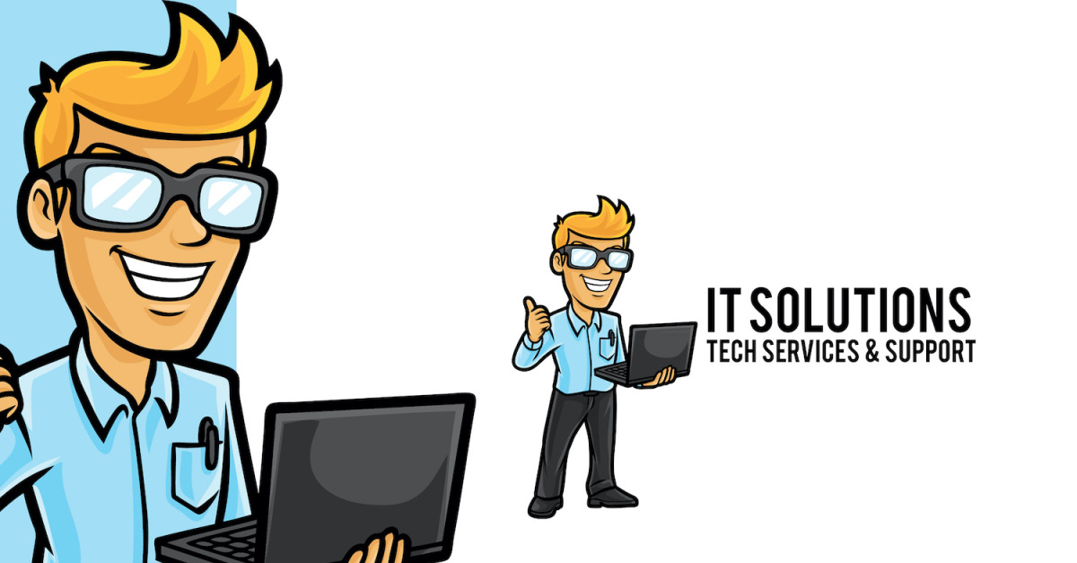 Modèle de logo de service informatique - TemplateMonster