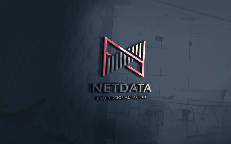 Net Data Letter N Logo Template #113419 - TemplateMonster