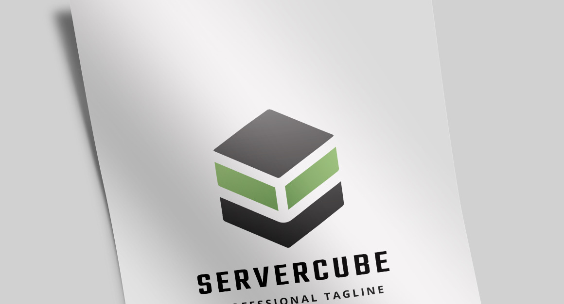Server Cube Logo Template #113402 - TemplateMonster