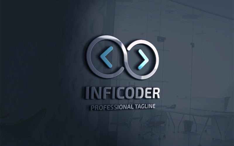 Infinity Coder Logo Template #113612 - TemplateMonster
