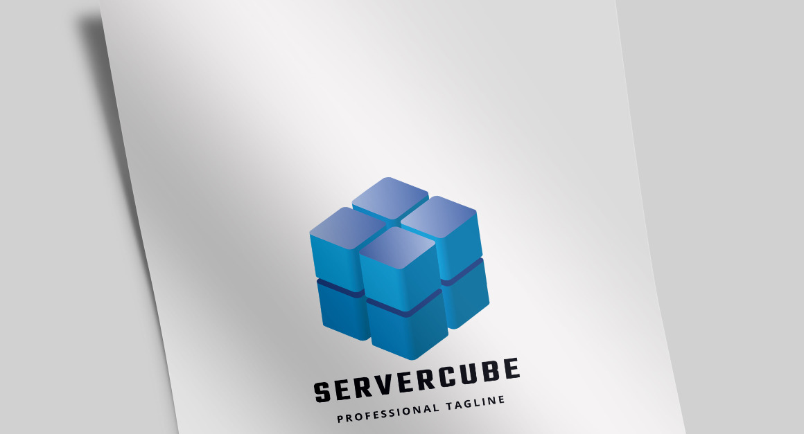 Server Cube Logo Template #113918 - TemplateMonster