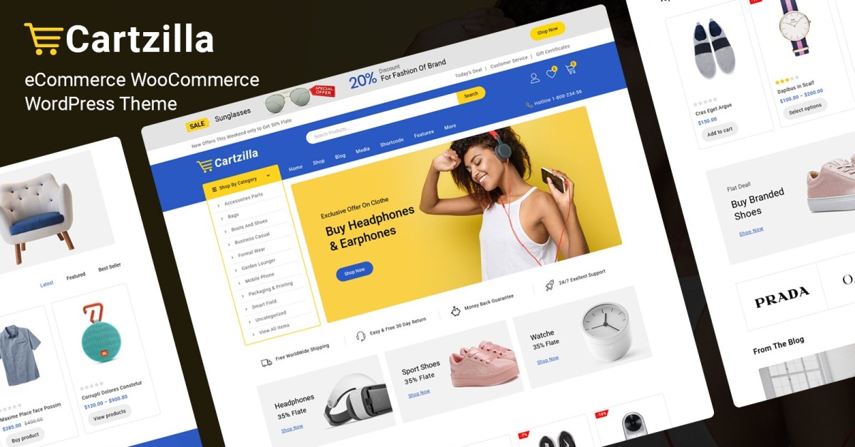 Cartzilla - Thème WooCommerce polyvalent - TemplateMonster