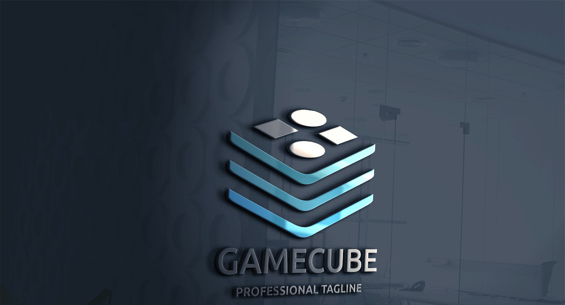 Game Cube Logo Template #114062 - TemplateMonster