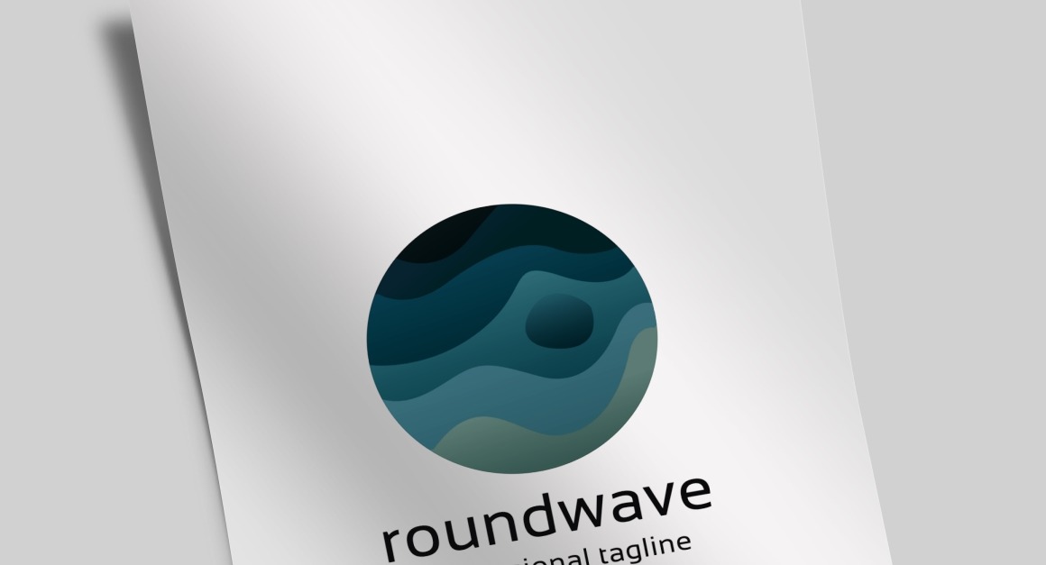 Round Wave Logo Template #114185 - TemplateMonster