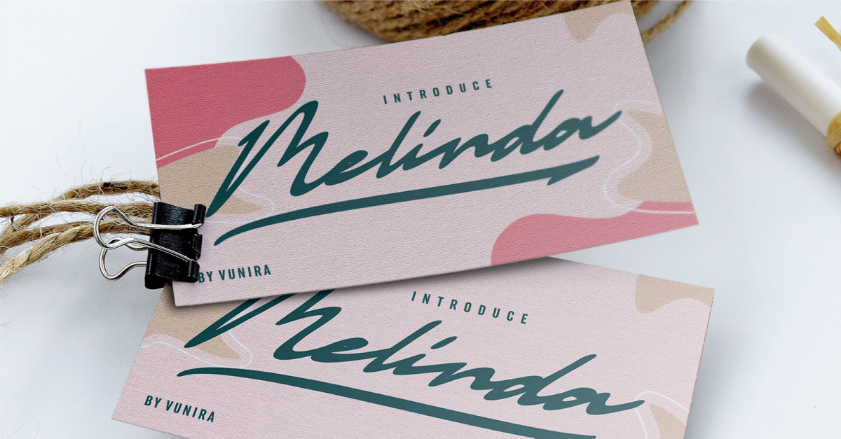 Melinda | Cursive Font #114271 - TemplateMonster