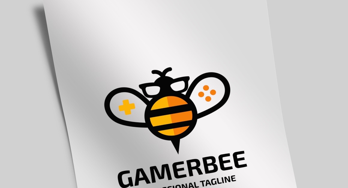 Gamer Bee Logo Template #114393 - TemplateMonster