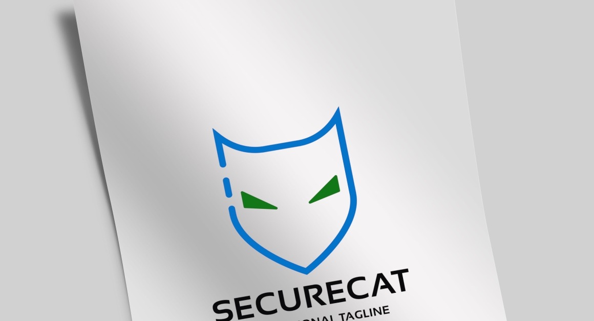 Secure Cat Logo Template #114385 - TemplateMonster