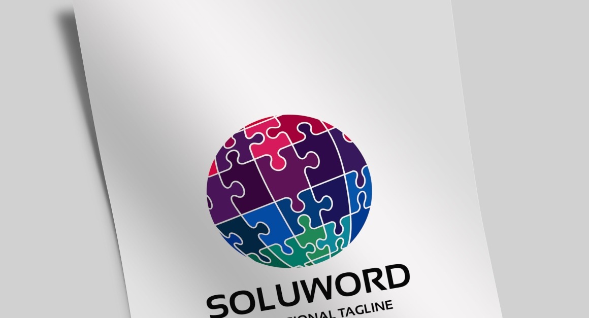 Solution Word Logo Template #114388 - TemplateMonster
