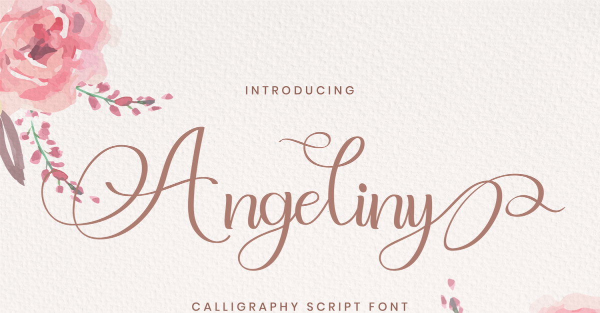 Angeliny - Calligraphy Font #114478 - TemplateMonster