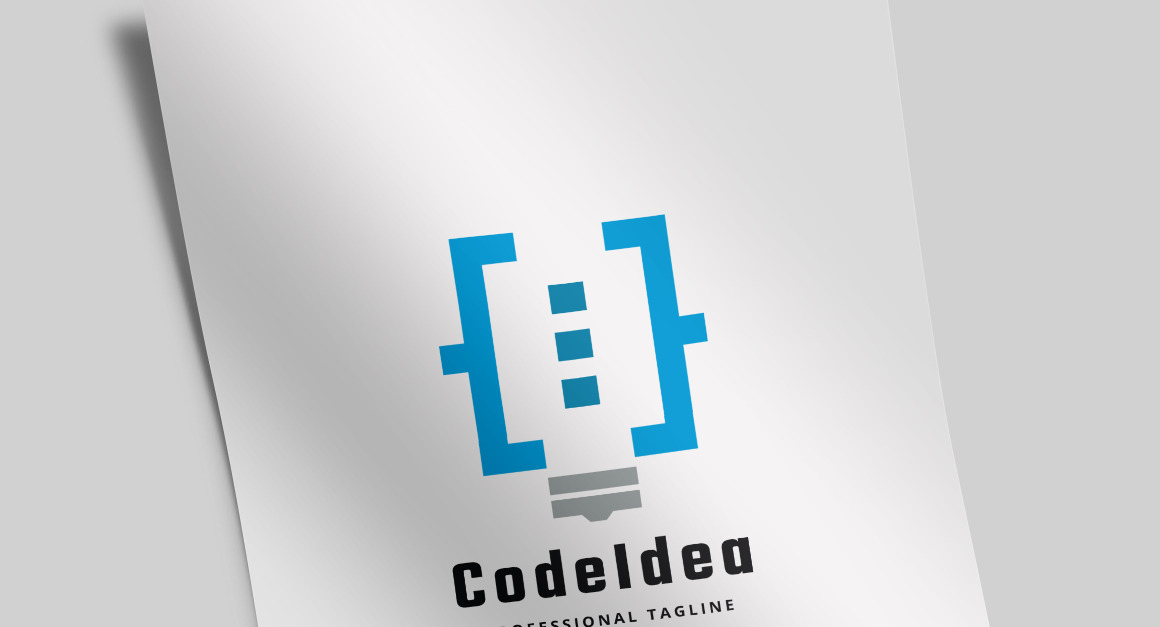 Modelo de logotipo de ideia de código - TemplateMonster
