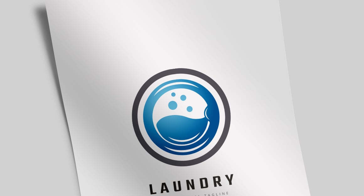 Laundry Logo Template #114458 - TemplateMonster