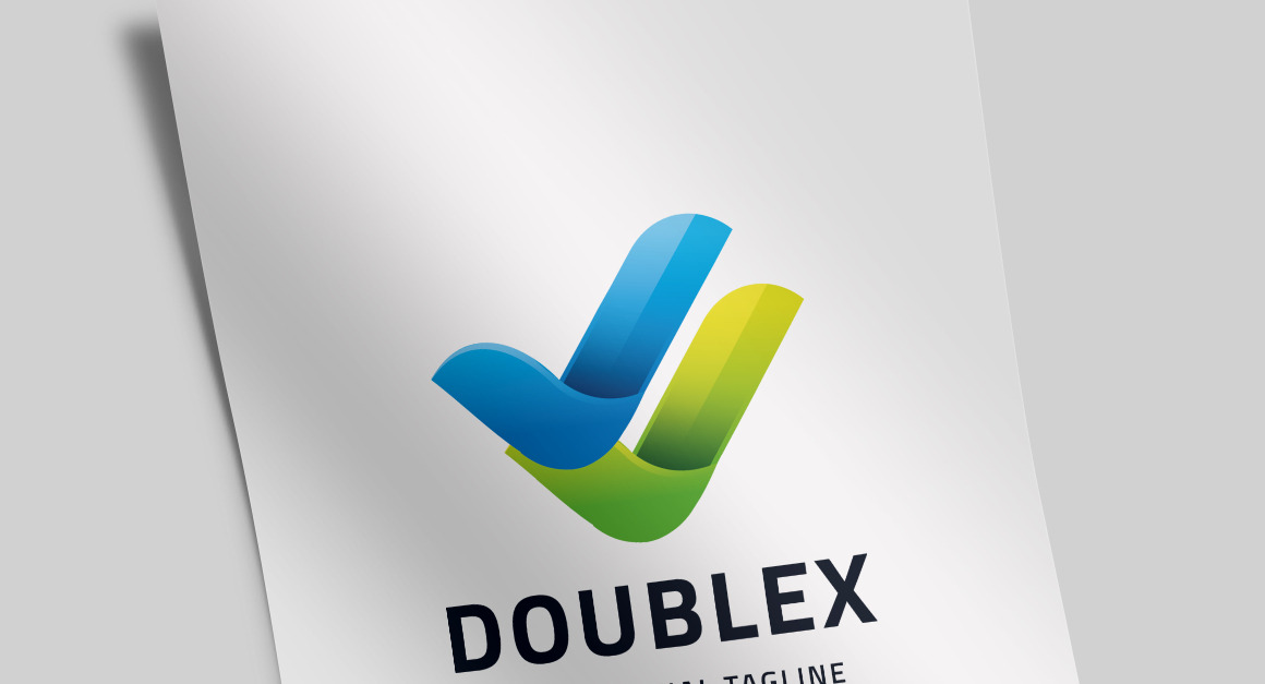 Modèle de logo de double vérification - TemplateMonster