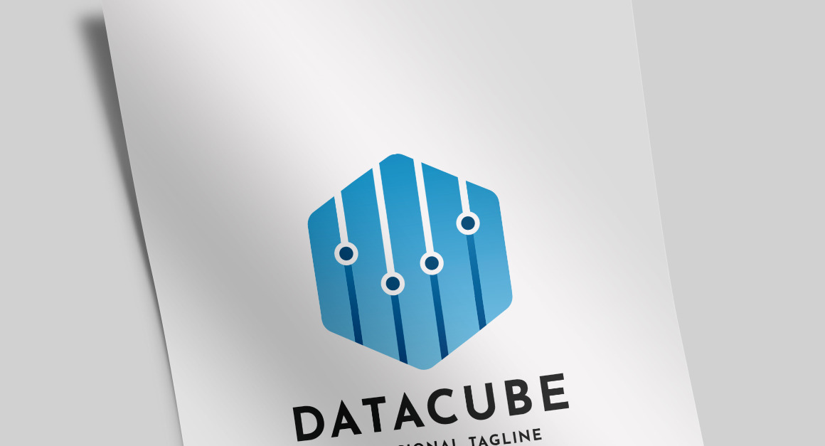 Modelo de logotipo de cubo de dados #114697 - TemplateMonster